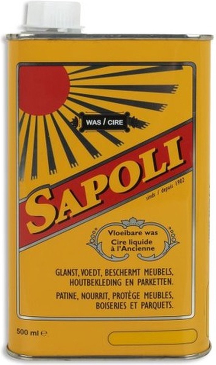 SAPOLI BOENWAS KLEURLOOS - VLOEIBAAR - 500 ML - ERES 38205 - Voor hout ...