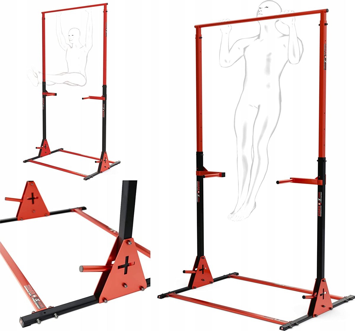Happygetfit - Pull up bar of folding dip rail voor krachttraining ...