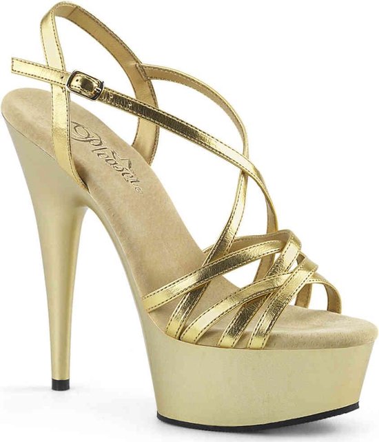 Pleaser Hoge hakken -42 Shoes- DELIGHT-613 US 12 Goudkleurig | bol