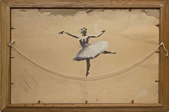 BANKSY Ballerina Canvas Print | bol