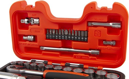 Bahco S330 33 Delige Doppenset in Koffer | bol