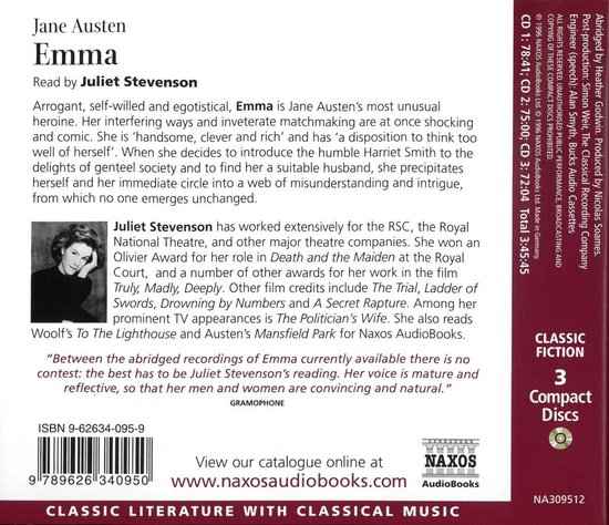 Emma, Juliet Stevenson | CD (album) | Muziek | bol