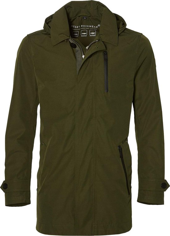 Reset Halflange Jas - Modern Fit - Groen - 68 | bol.com