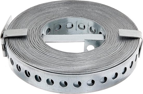 Bandijzer recht verzinkt 20 x 0.7mm en 10 meter lang | bol