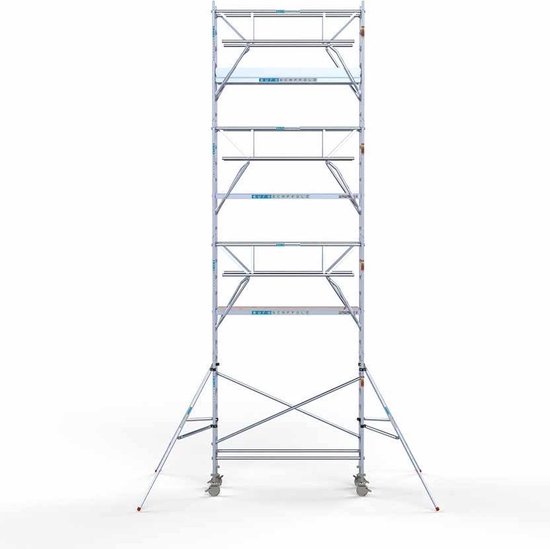 Échafaudage mobile avec double main courante avant 75x250x9,2 mètres de ... Échafaudage mobile avec double main courante avant 75x250x9,2 mètres de ...