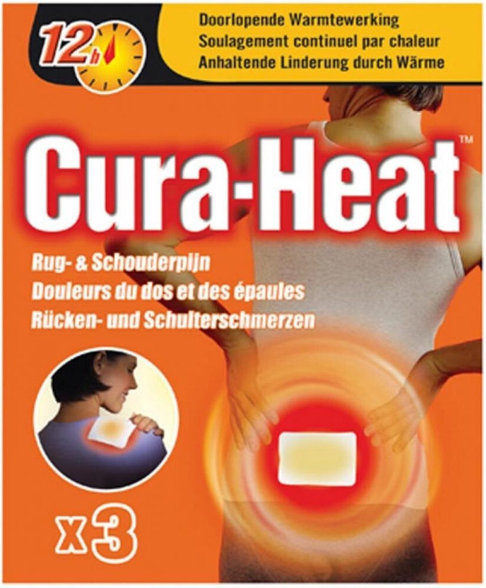 Cura Heat Rug- en Schouderpijn - Warmtekompres Pleister - 3 stuks | bol.com