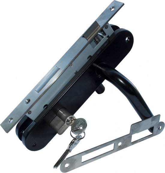 Eurofix Deurslot-set voor tuindeur | RVS Zwart gecoat | PC85 slot ...