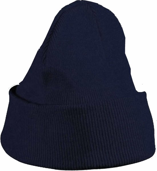 Basic winter muts navy blauw voor jongens | bol.com