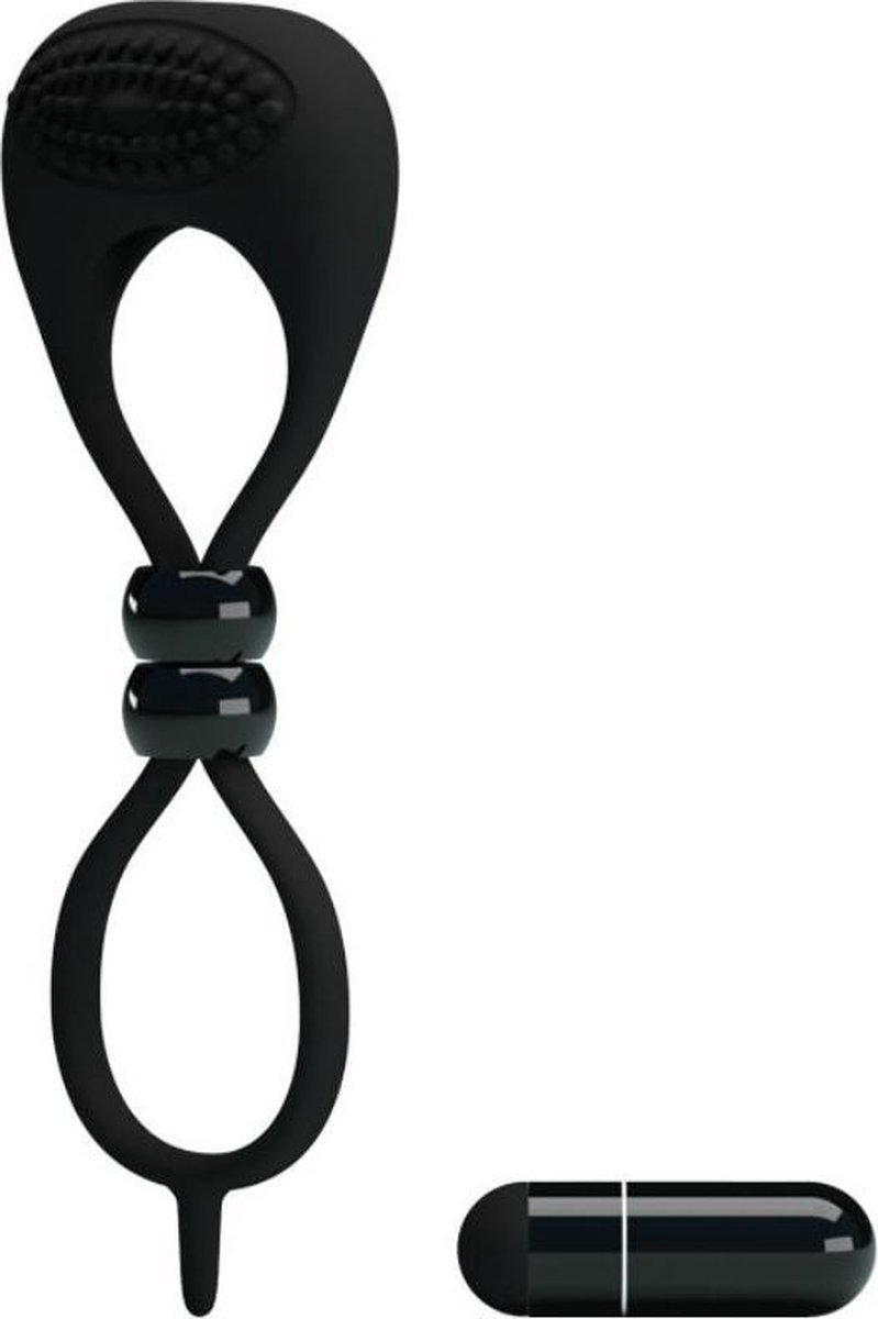 Pretty Male - cockring - double cockring - cockring avec stimulation clitoridienne - noir. | bol.com