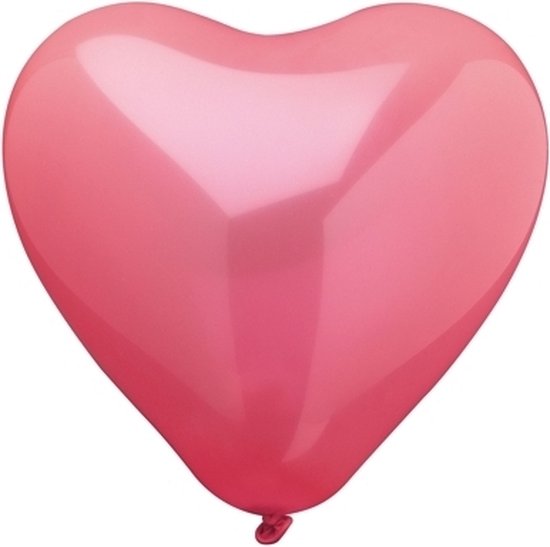 10x stuks Rode hartjes ballonnen 26 cm - valentijn versiering ...