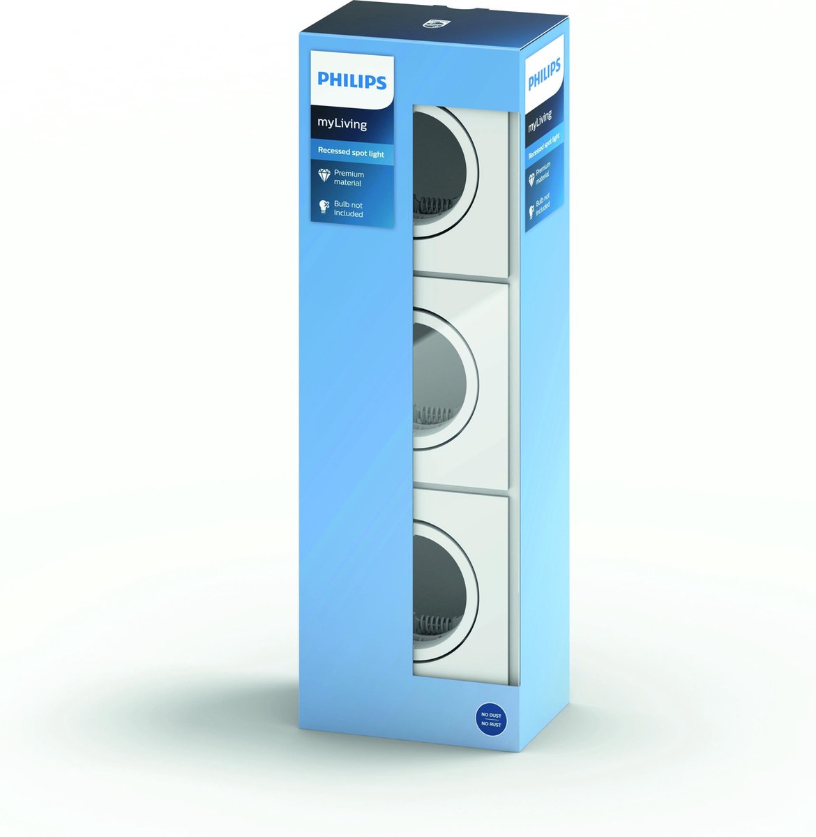 Philips Donegal - Inbouwspot - 3 Lichtpunten - wit - 1 spotje zonder ...