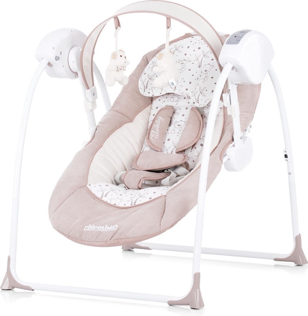 Elektrische babyschommel Chipolino Lullaby mokka, schommelstoel met ...