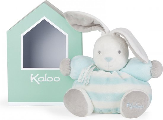 Kaloo Bebe Pastel Knuffel Konijn Bebe Pastel blauw-wit | bol.com