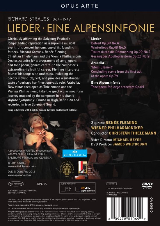 Renée Fleming, Wiener Philharmoniker, Christian Thielemann - Stauss: Lieder Eine... | bol