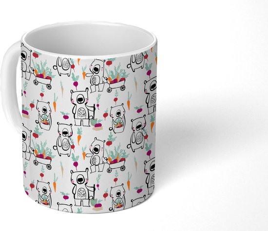 Mok - Beer - Groente - Patronen - Mokken - 350 ML - Beker ...