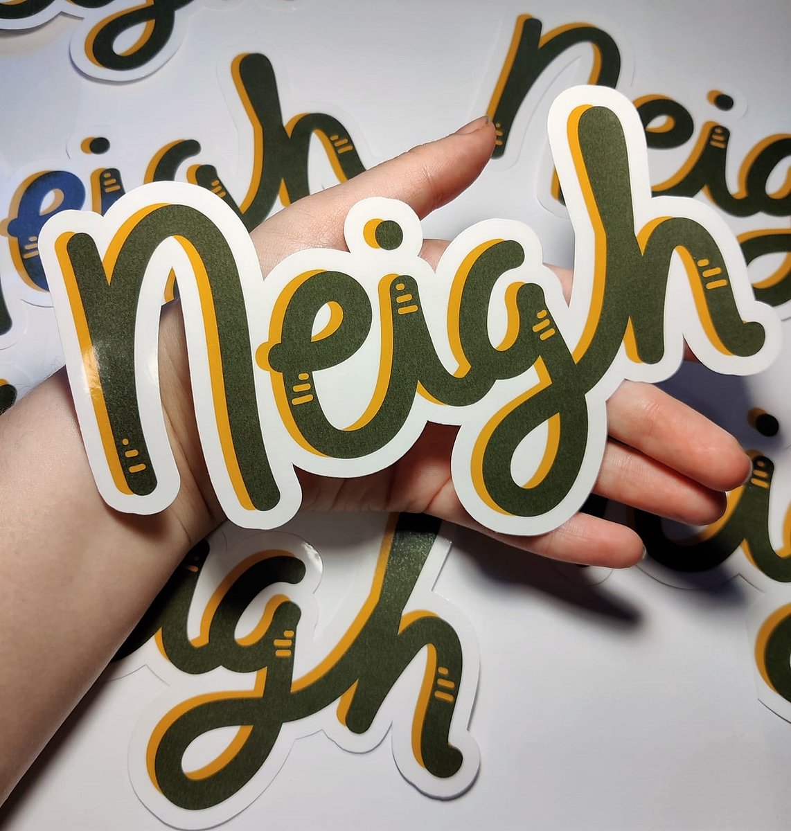 Neigh Sticker - Wilde Dieren - Tekst Quotes Stickers - Deur Stickers ...