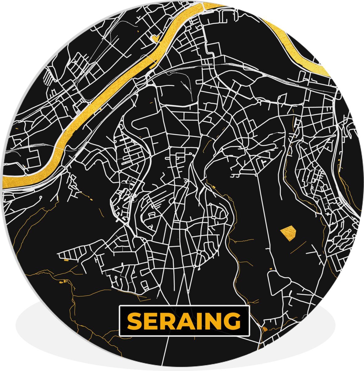 Wall Circle - Wall Circle Indoor - Map - Map - Seraing - Goud - City ...