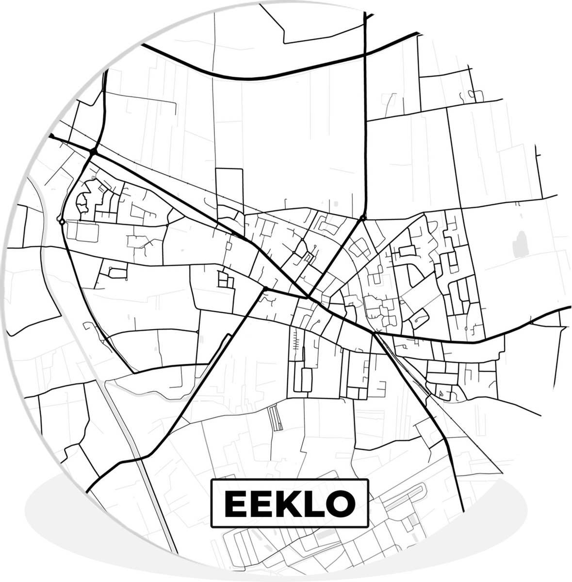 Wall Circle - Wall Circle Indoor - België - Eeklo - City Map - Map ...