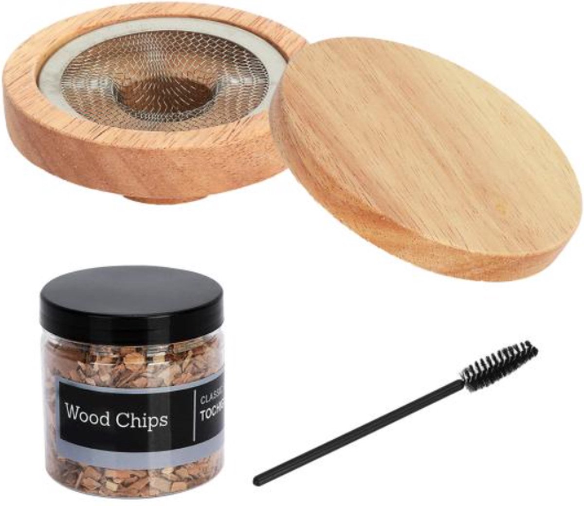 Whiskey / Cocktail smoker rookapparaat 3-delig HOUT - rookpistool ...