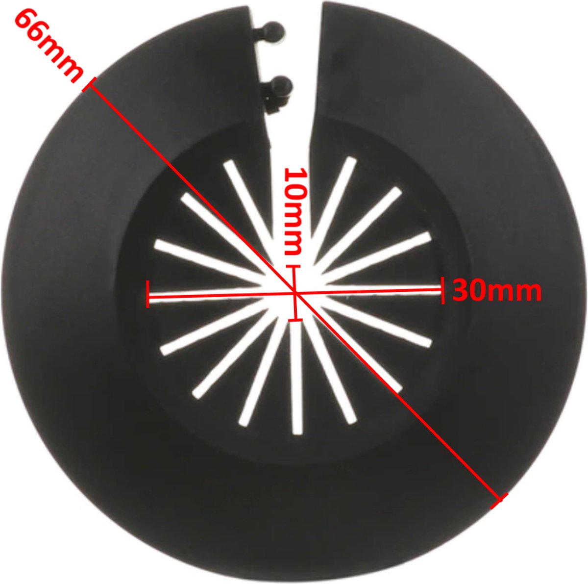 Universele / bijna universele zwarte radiator rozetten voor buizen met ...
