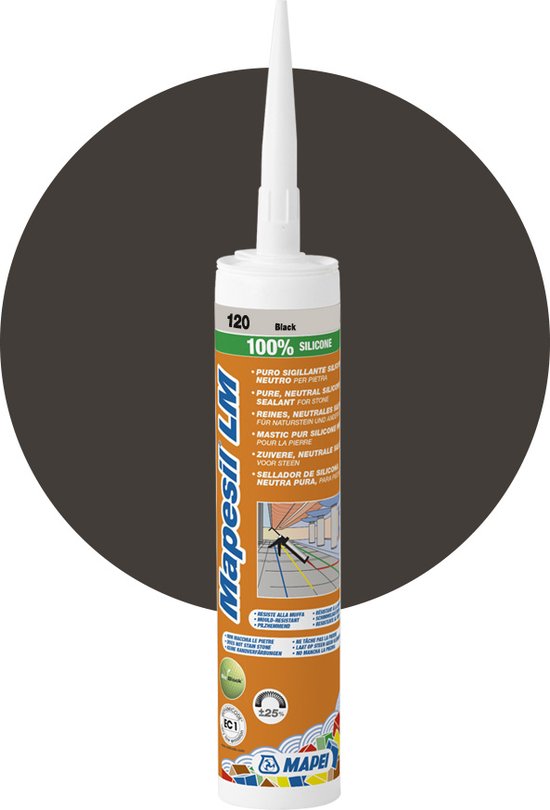 Mapei Mapesil LM 310ml-n.120 Black | bol.com