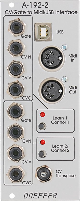 Doepfer A-192-2 - Dual CV/Gate to MIDI/USB Interface | bol