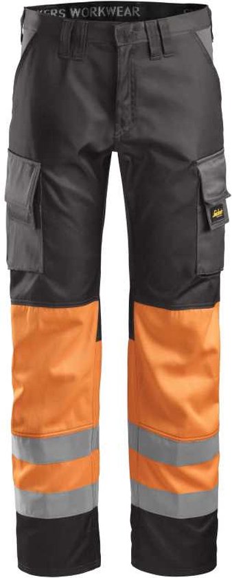 Snickers Workwear - 3833 - High-Vis Werkbroek, Klasse 1 - 52 | bol
