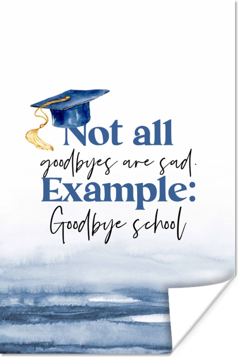 Poster Afgestudeerd - Diploma - Studenten - Spreuken - 40x60 cm | bol.com