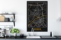 Poster Menen - Stadskaart - Goud - Plattegrond - Kaart - 80x120 cm | bol