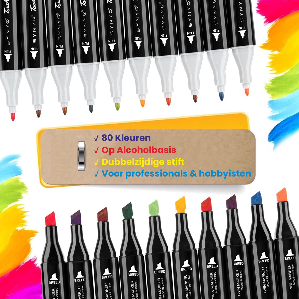 Synyq Twinmarkers - Markeerstiften - Dual-Tip markers - Dubbelzijdige ...