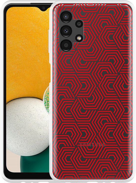 Cazy Hoesje geschikt voor Samsung Galaxy A13 4G - Geometric | bol
