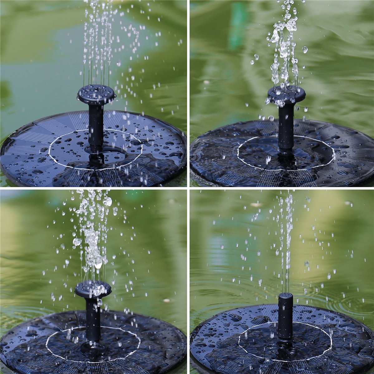 Solar Fontein - waterpomp - 16 cm - zonne-energie - waterornament ...