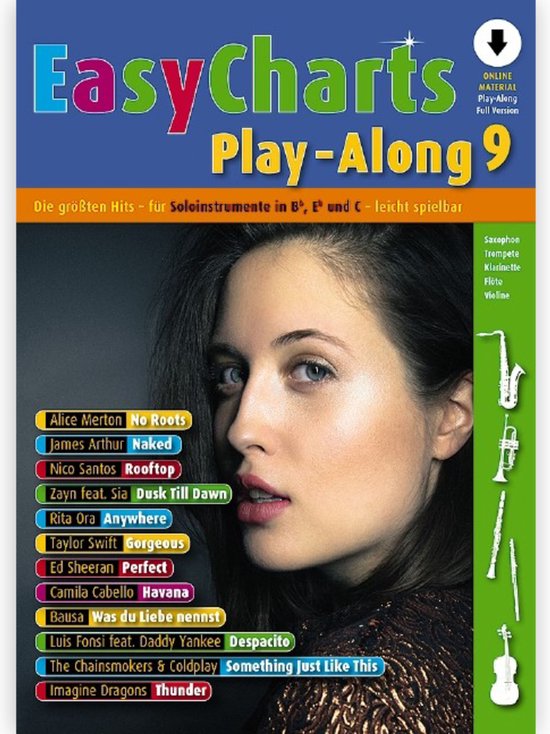 Schott Music Easy Charts 9 Play-Along - Diverse songbooks | bol
