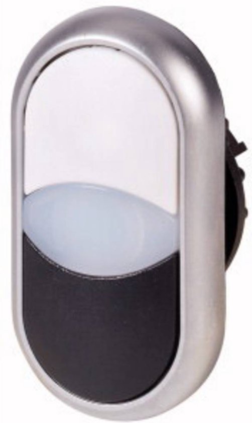 Eaton M22-DDL-WS Dubbele drukknop Wit, Zwart 1 stuk(s) | bol.com