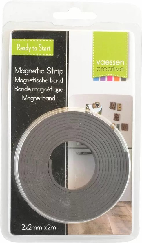 Rayher hobby materialen Magneetband - 2x - op rol - 2 meter x 12 mm ...