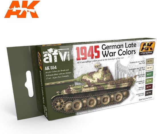 1945 German Late War Colors Set - AK-554 | bol