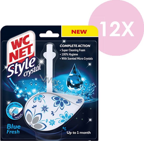 WC Net - Wc Blok - Style Crystal - Blue Fresh - 12 x 36.5G ...