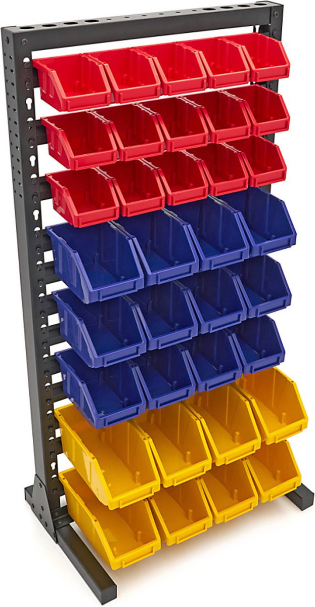 Bakkenkast, Opbergsysteem, Stelling met 35 Opbergbakken | bol.com