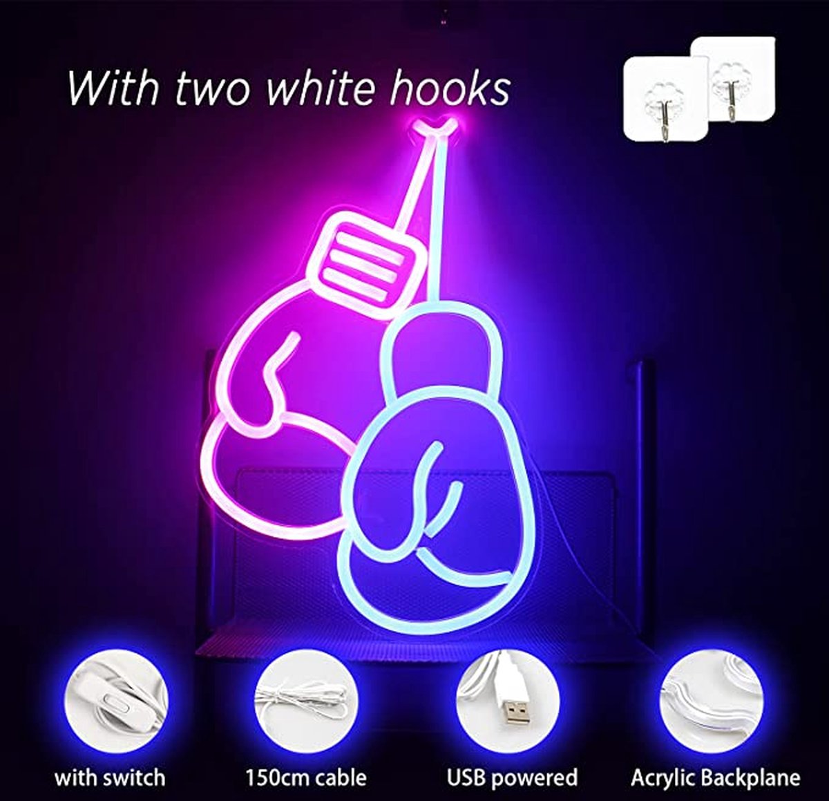LED Neon Nachtlamp - Fenom Lights ® - Neon Lampen - Sfeer Decoratie ...