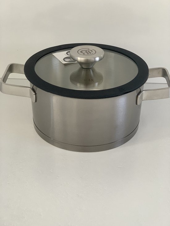 Herman den Blijker- kookpan met deksel- 18 cm - (dark) chrome versie ...