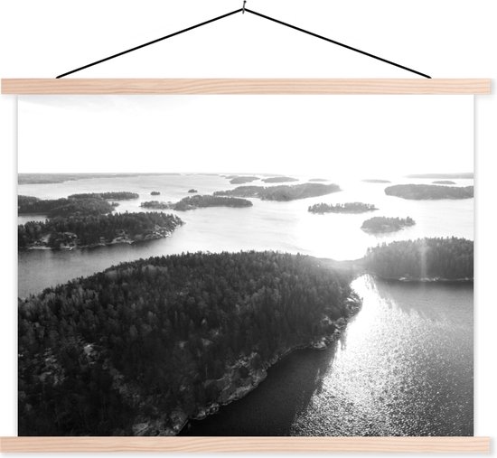 Posterhanger incl. Poster - Schoolplaat - Het Stockholm gebied - zwart ...