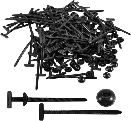 100 stuks sterke universele nylon kabelbinders - zelfborgende ...