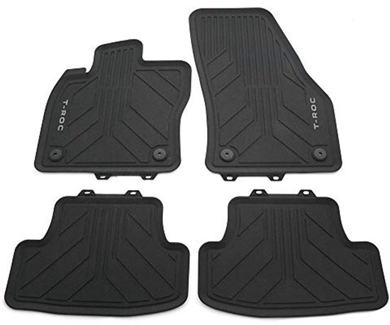 Allweather rubber vloermatten voor T-ROC Cabrio - Set van 4 | bol