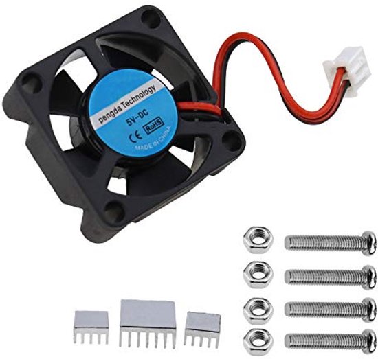 Set van DC 5V borstelloze CPU-koelventilator, warmtekoeling, computer ...