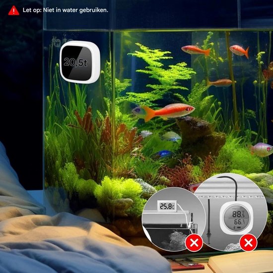EXCITAT Thermometer - Aquariumthermometer - Aquariumaccessoire - Mini ...