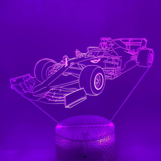 3D LED LAMP - FORMULE 1 MODEL 2 | bol