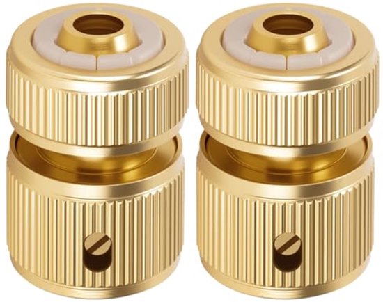 Messing Slang Connector Set voor Tuinieren - 1/2 inch Quick Connect ...