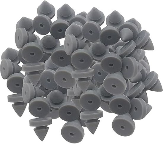 Rubberen Deurdempers - 100 Stuks Metalen Anti-Botsing Geluiddempers 1/2 ...