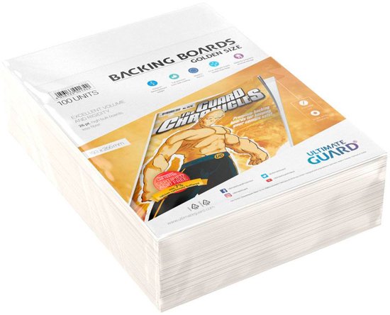 Ultimate Guard Ultimate Guard Comic Backing Boards (100) - Golden Size ...