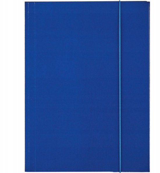 Bantex A4 Kartonnen Map met Elastiek - Blauw | bol